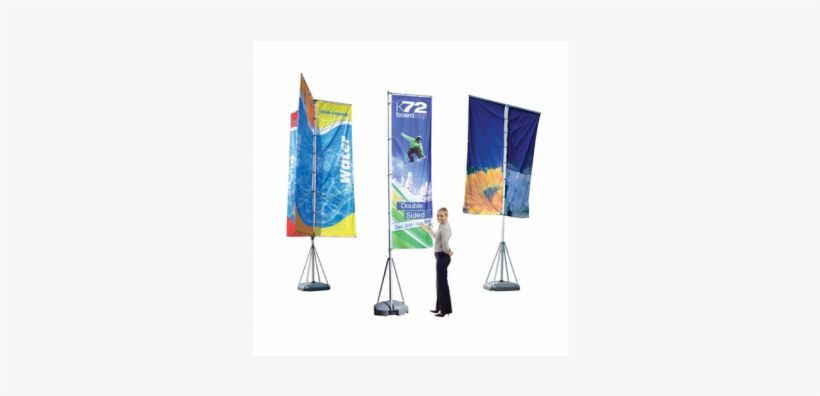 Flag Pole Banner With Double Sided Printed Flag Mondo Transparent PNG ...