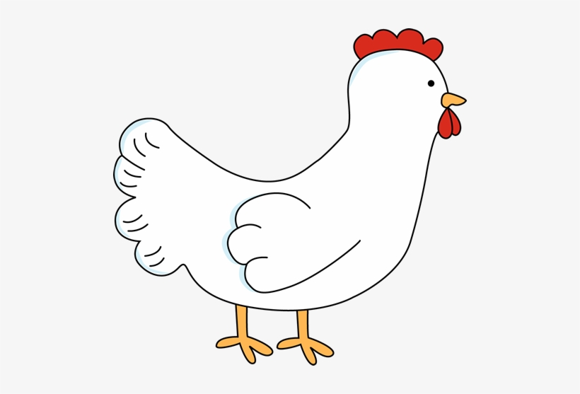 Chicken Clipart Cute Chicken - Cute White Chicken Transparent PNG ...