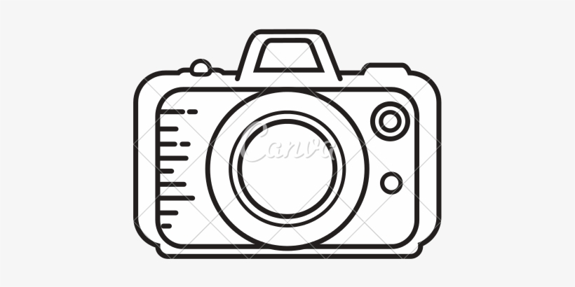 Vintage Camera Drawing Png - Line Art Transparent PNG - 550x550 - Free ...