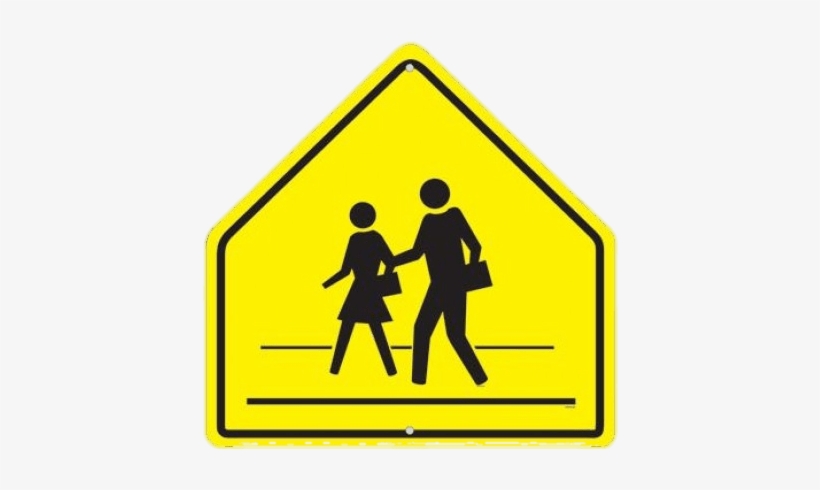 School Crosswalk Sign - Kinds Of Signs Transparent PNG - 700x415 - Free ...