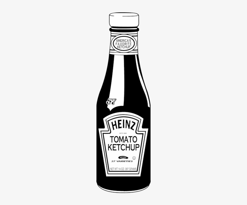 Heinz Ketchup Black And White Transparent PNG - 800x600 - Free Download ...