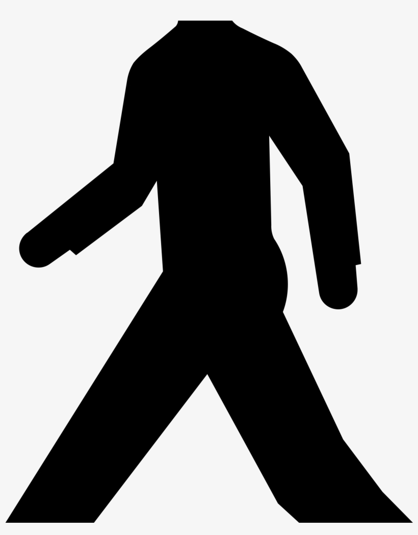 Pedestrian Crossing Sign - Pedestrian Crossing Sign Man Transparent PNG ...