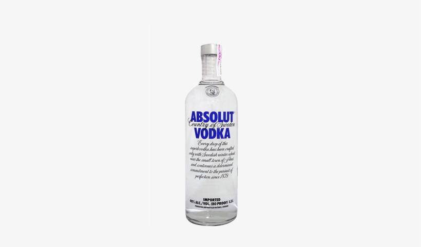 Absolut Vodka - Absolut Vodka - 1 L Bottle Transparent PNG - 400x400 ...