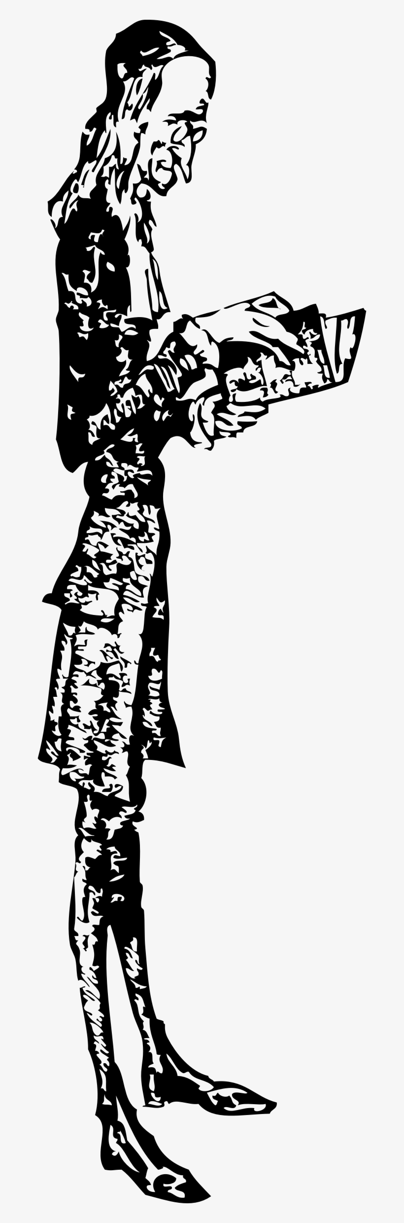 This Free Icons Png Design Of Skinny Man Reading Transparent PNG ...