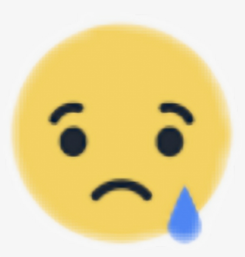 Awesome Sad Reaction Facebook Stickers Yellowublue - Facebook Sad React ...