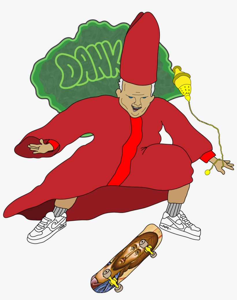 Dope Pope - Cartoon Transparent PNG - 1104x1309 - Free Download on NicePNG