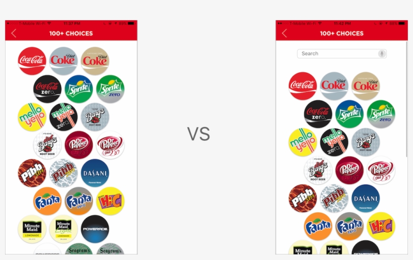 Current Screen To Choose Drink - Coca Cola Products Icons Transparent ...