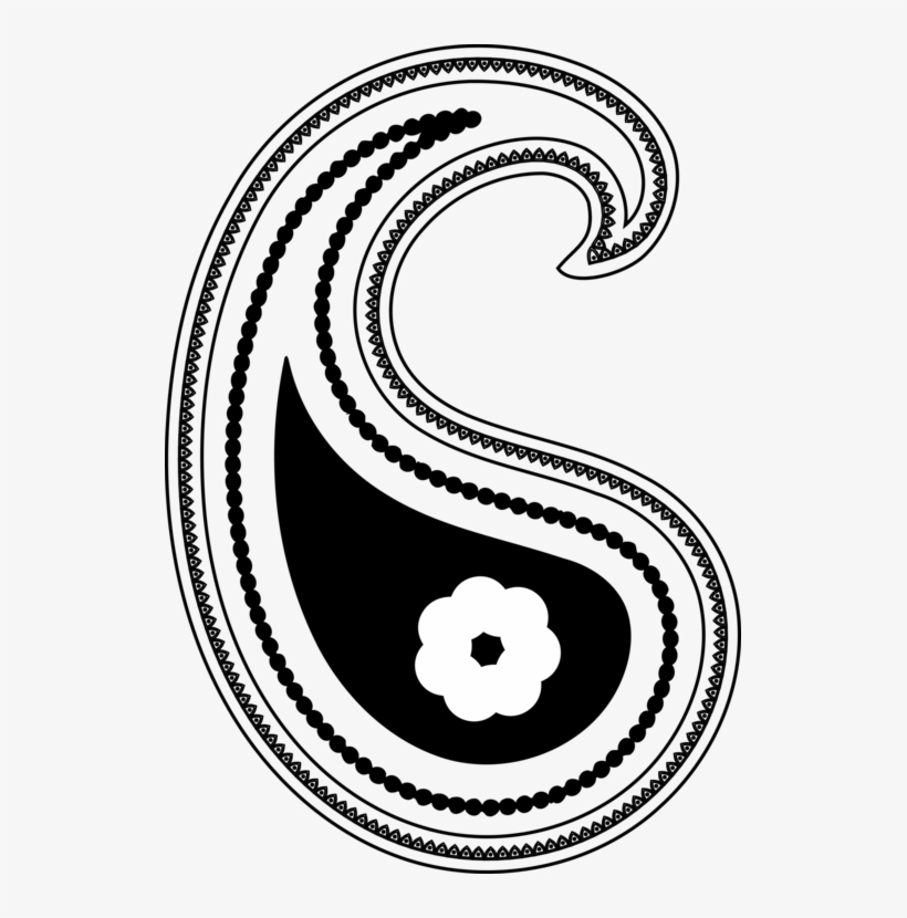 Pink Paisley Border Clip Art