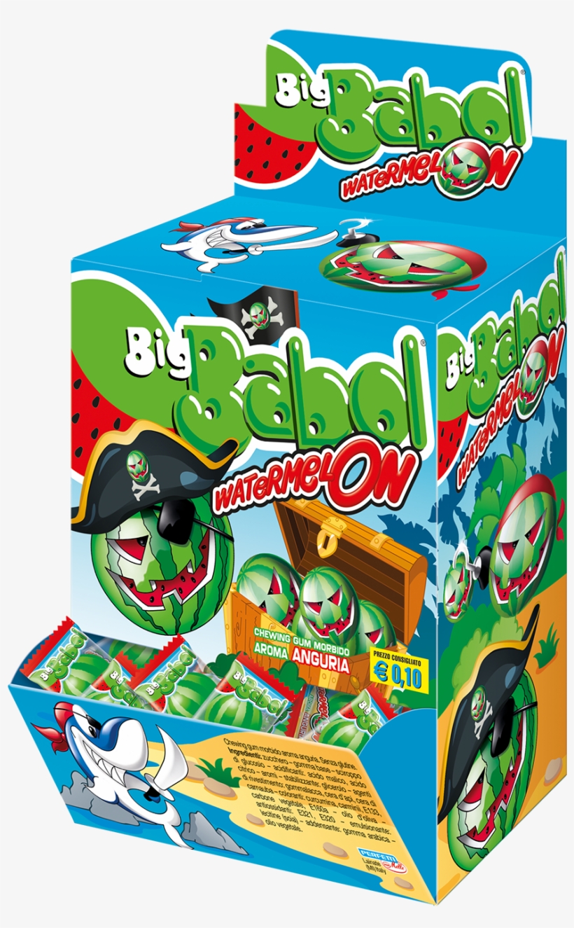 Big Babol Chewing Gum Watermelon 200 Pz - Big Babol Transparent PNG ...