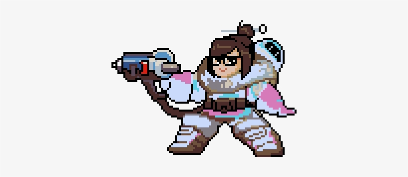 Mei Snow Plum - Overwatch Mei Pixel Spray Transparent PNG - 600x600 ...