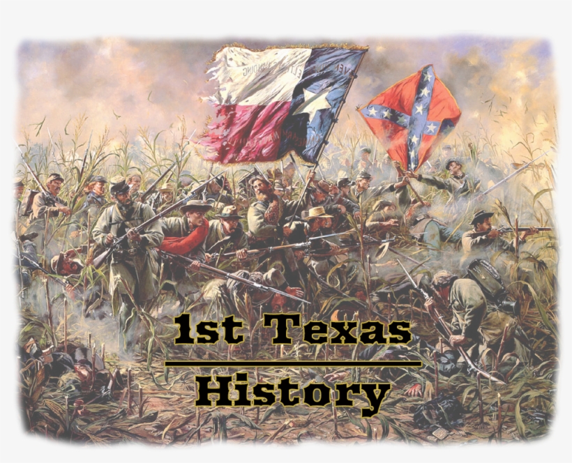 1st Texas Infantry - Lone Star By Don Troiani Transparent PNG ...