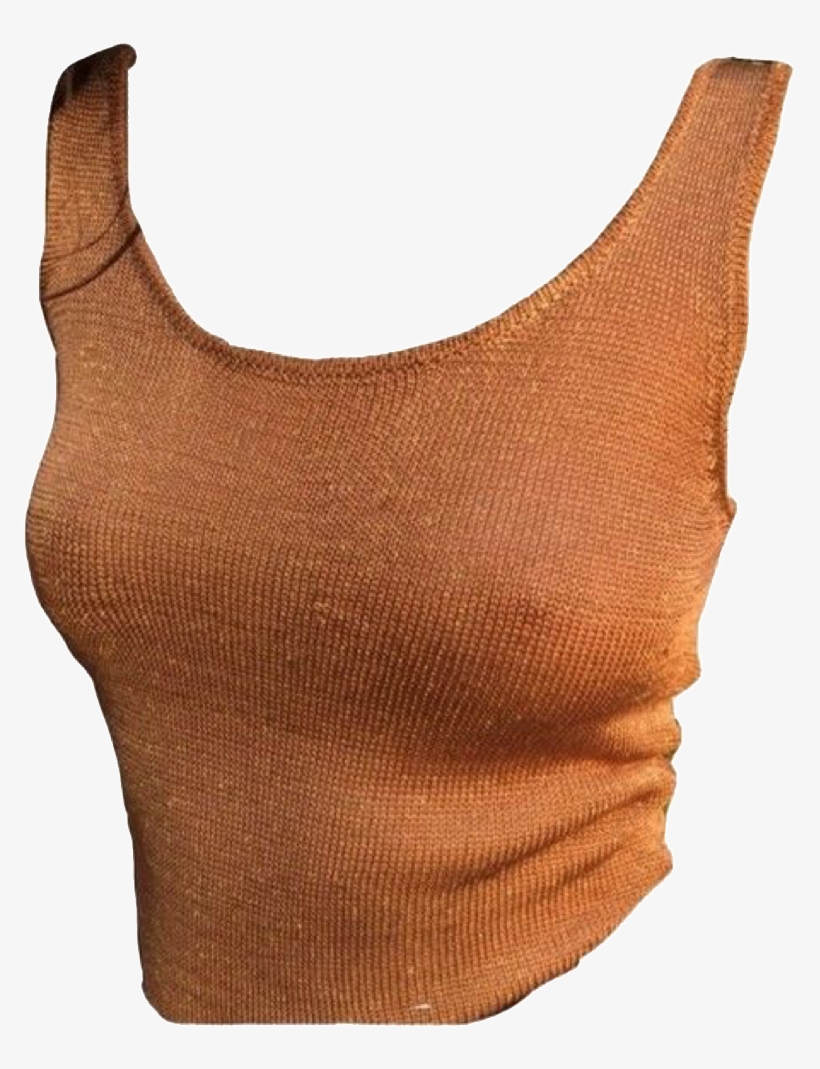 Orange Tank Top Polyvore Moodboard Filler - Active Tank Transparent PNG ...