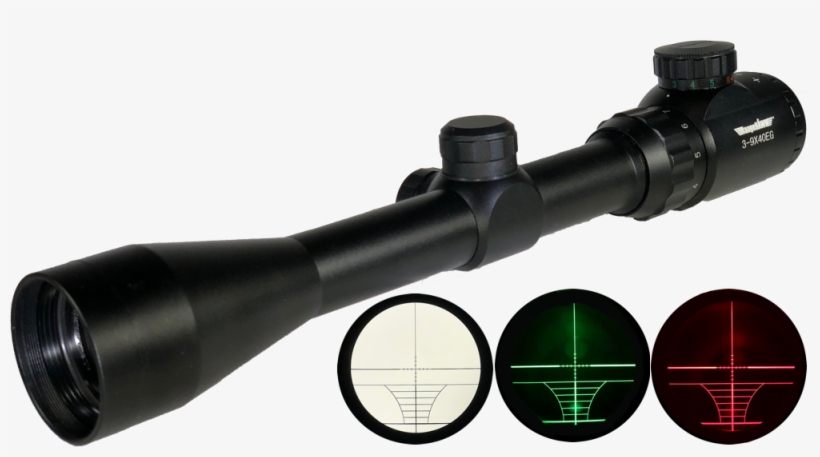 Rifle Scope 3-9x40mm With Illuminated Reticle - Telescope Transparent ...