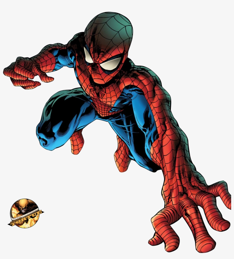 Spiderman Comic Png - Spider Man Render Transparent PNG - 1400x1387 ...