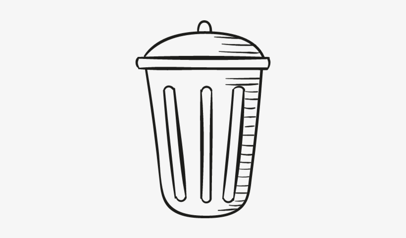 Big Garbage Can Vector - Clipart Cartoon Sad Spoon Transparent PNG ...