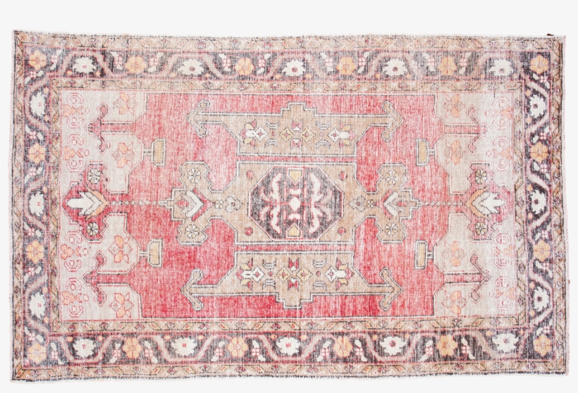 Vintage Rug Vintage Rug - Persian Rug Faded Pink Transparent PNG ...