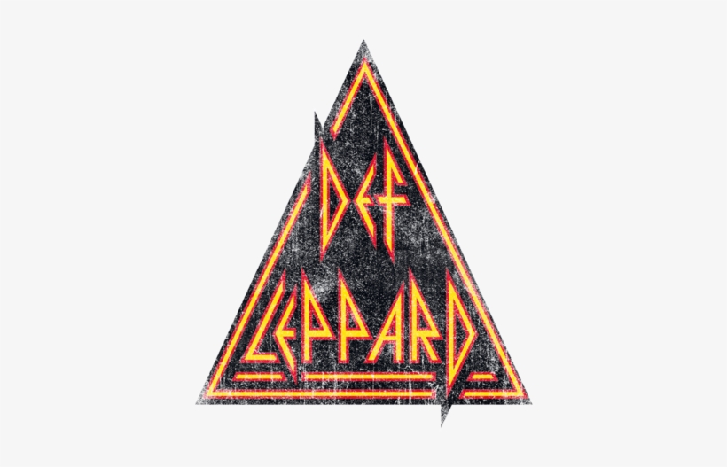 Def Leppard Distressed Logo Men's V Neck T Shirt - Def Leppard Logo Png ...