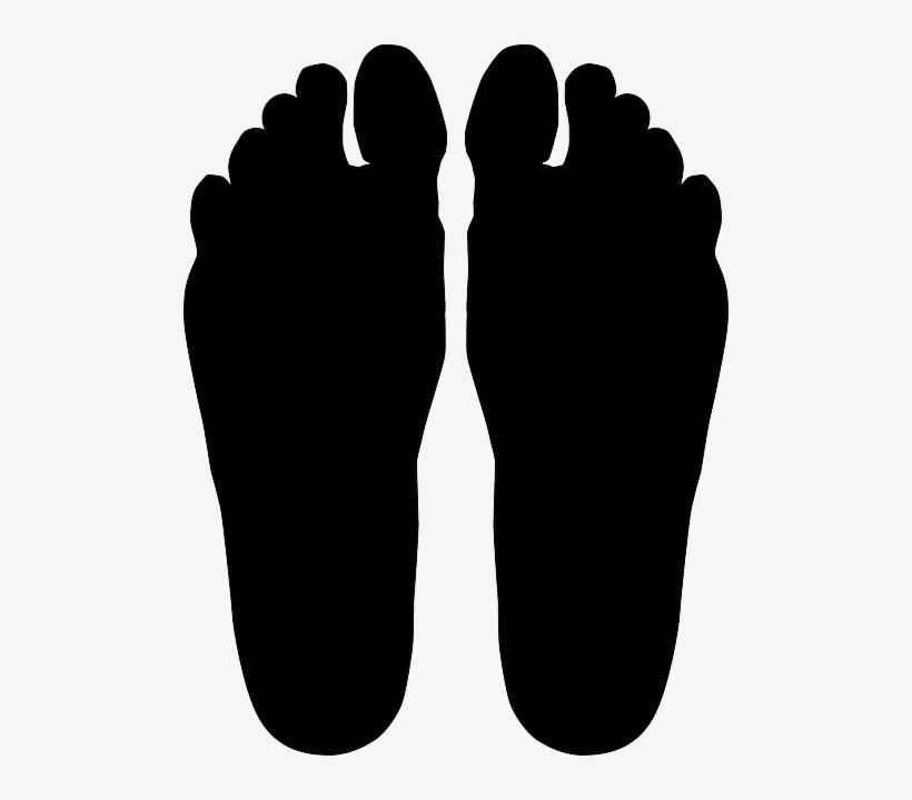 Toes, Foot, Feet, Silhouette, Footprints - Feet Silhouette Transparent ...