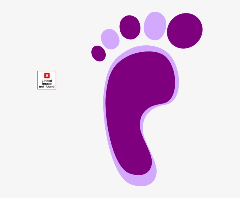 Colored Footprints Cliparts - Purple Footprints Transparent PNG ...