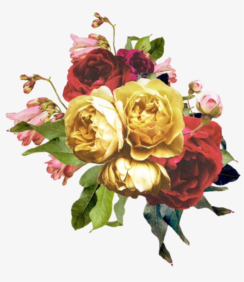Vintage Rose Arrangement Transparent PNG - 1000x1000 - Free Download on ...