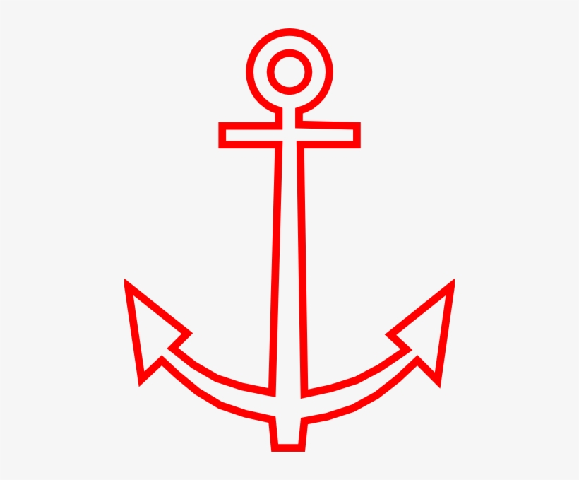 Red Anchor Png - Red Anchor Outline Transparent PNG - 468x599 - Free ...