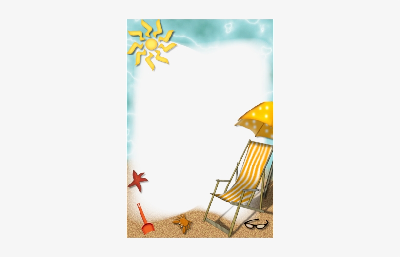 Download On The Beach - Picture Frame - HD Transparent PNG - NicePNG.com
