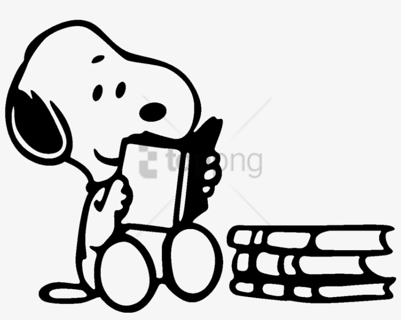 Free Png Download Snoopy Reading Png Images Background - Snoopy Reading ...