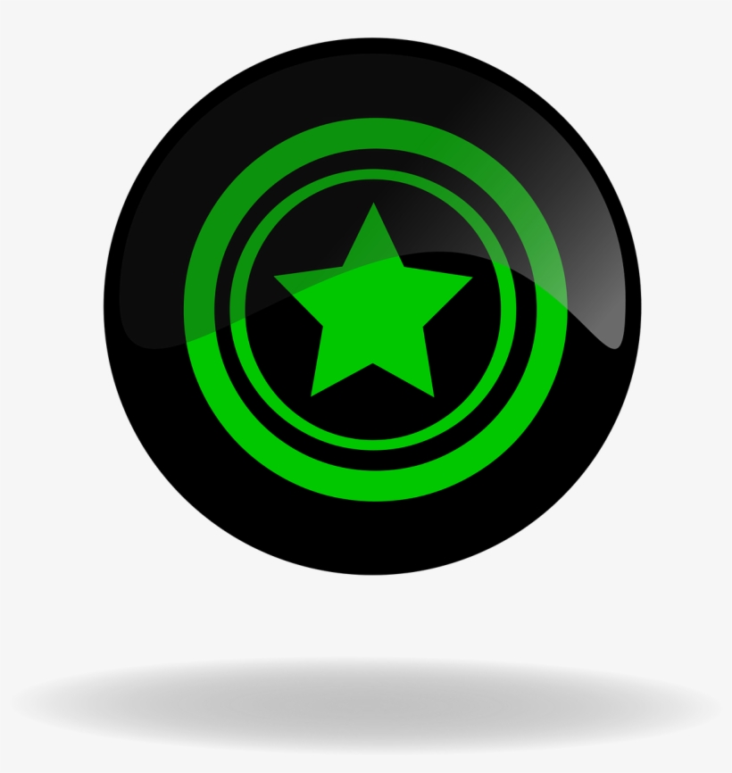 Star Star Button Star Black Button - Icon Transparent PNG - 1235x1280 ...