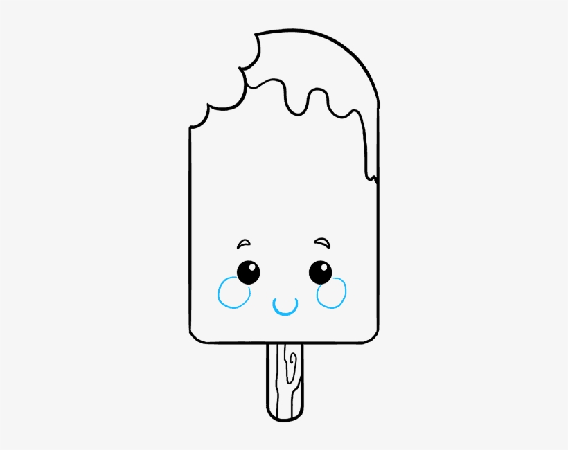 Download How To Draw Cute Popsicle - Popsicle Drawing - HD Transparent ...