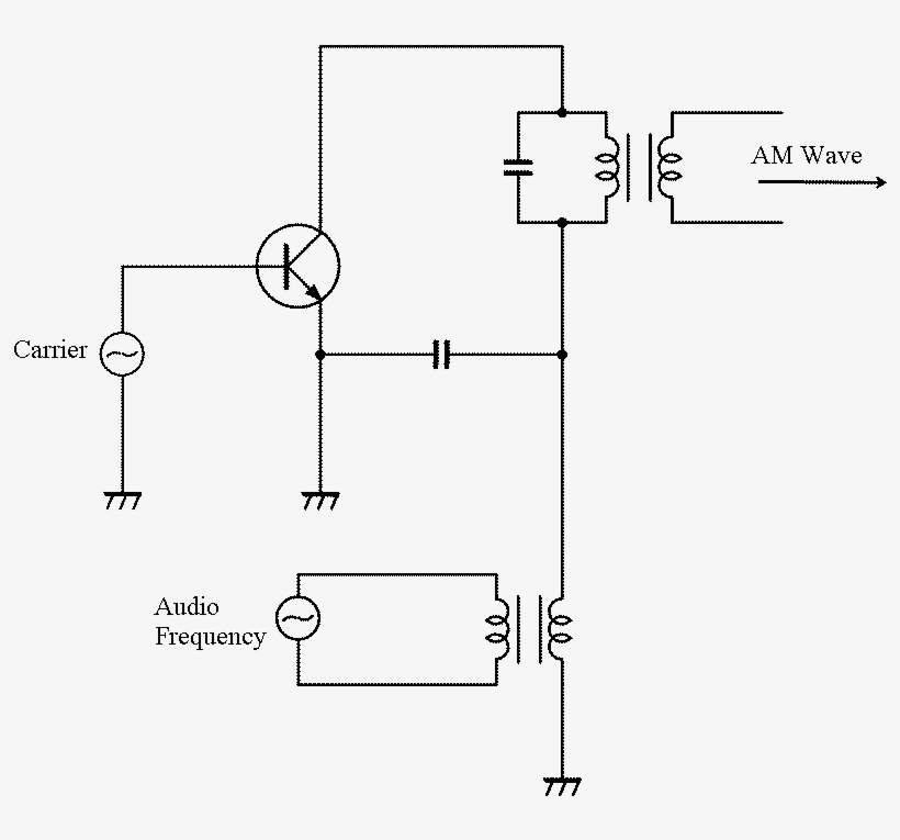 Collector Modulation Circuit - Amplitude Modulation Circuit Transparent ...