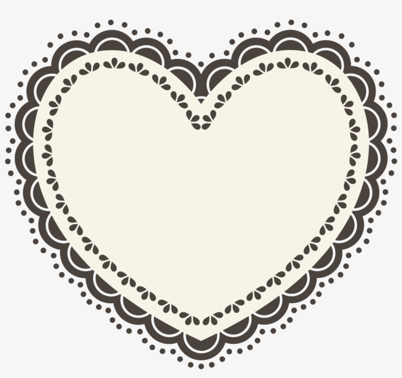 Doily Heart Clipart - Link Di San Valentino Transparent PNG - 1200x1070 ...