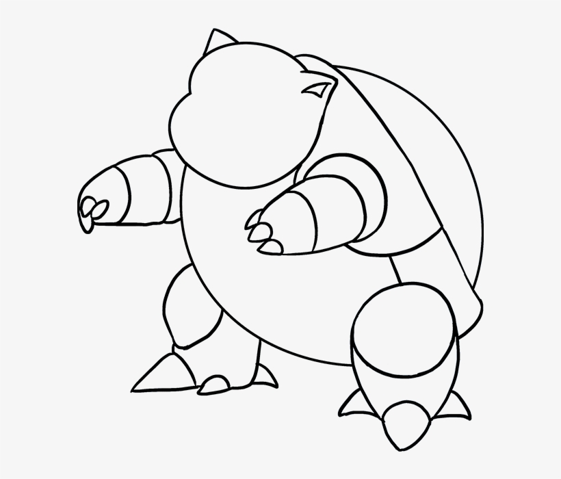 How To Draw Blastoise