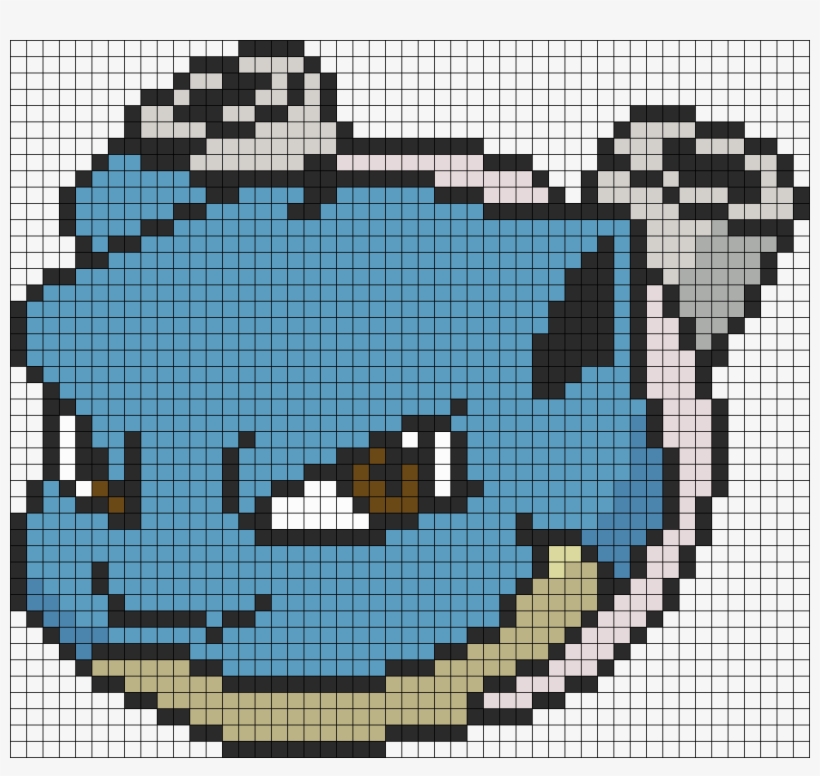 Pokemon Pixel Art Blastoise