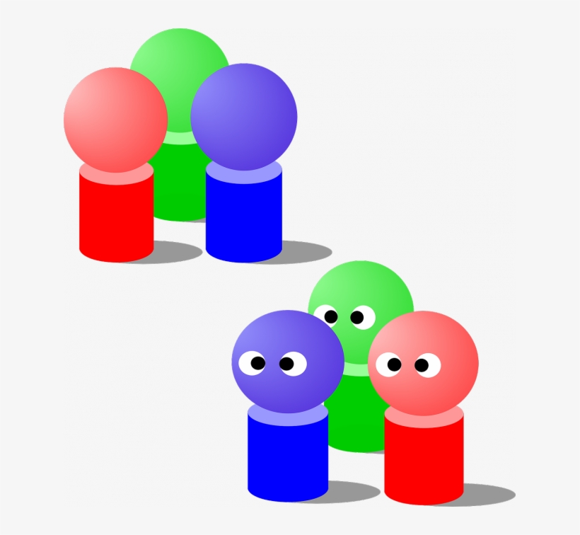 Great Ways To Get Know New - Two Groups Clipart Transparent PNG ...