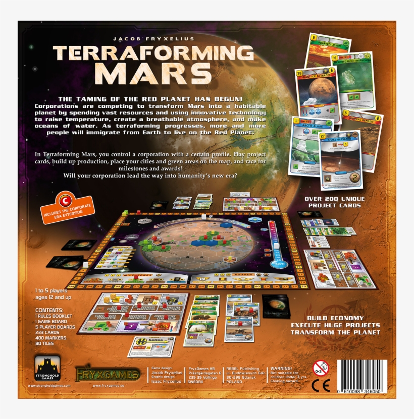 Terraforming Mars Expansion - Terraforming Mars Cards Transparent PNG ...