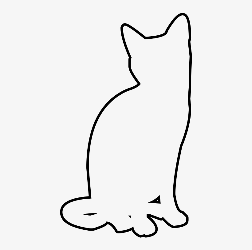 Outline Of A Cat - Transparent Outline Of A Cat Transparent PNG ...