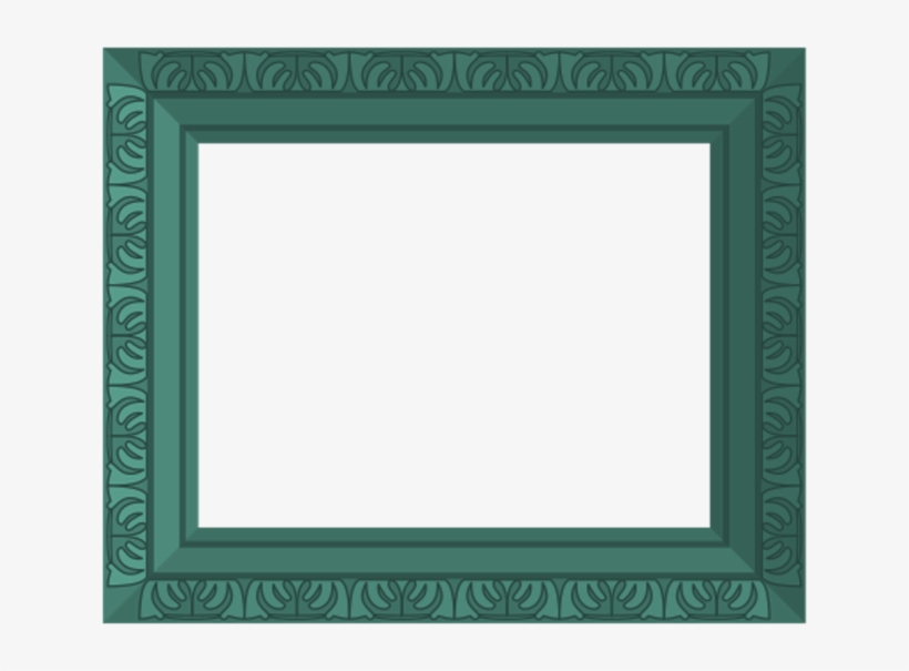 Green Frame Ornate - Green Ornate Picture Frame Transparent PNG ...