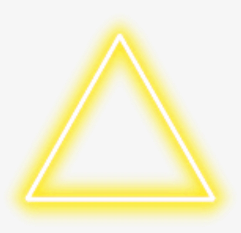 Neon Triangle Border Png Yellow Freetoedit - Ps4 Triangle Square Circle ...