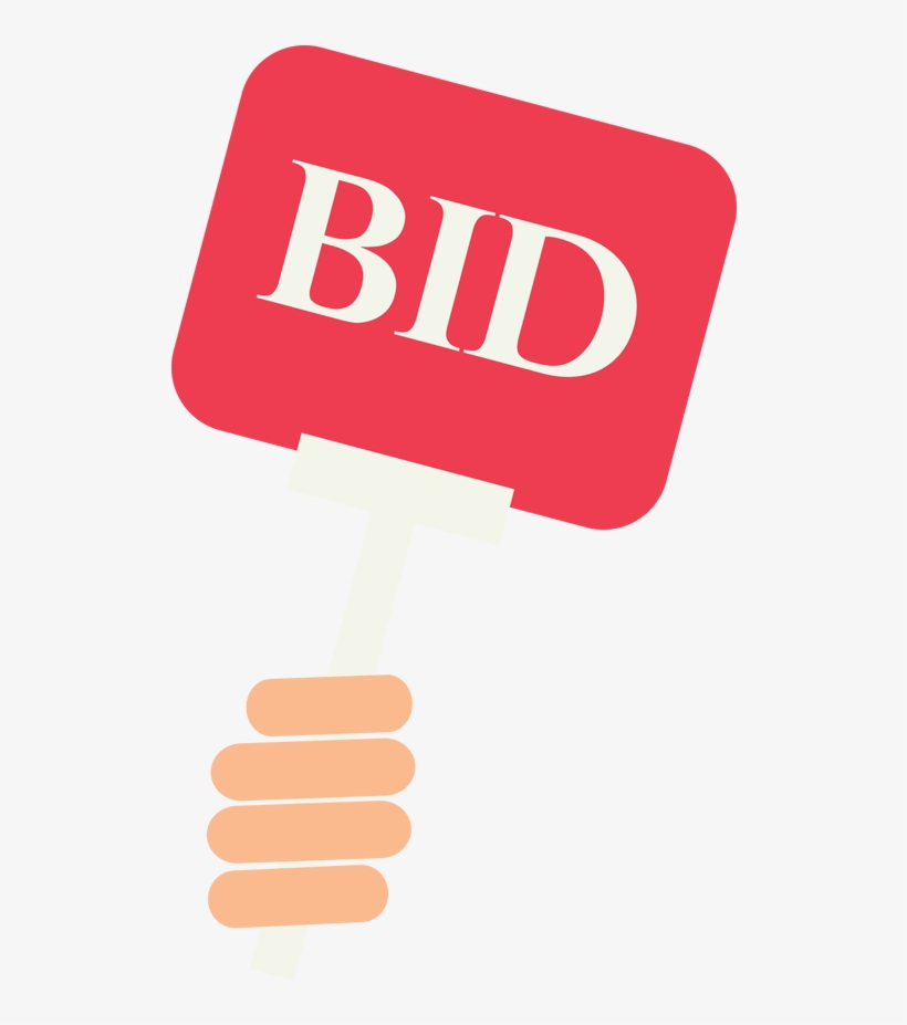 Auction Sign Png Transparent Auction Sign - Auction Bid Sign Png ...