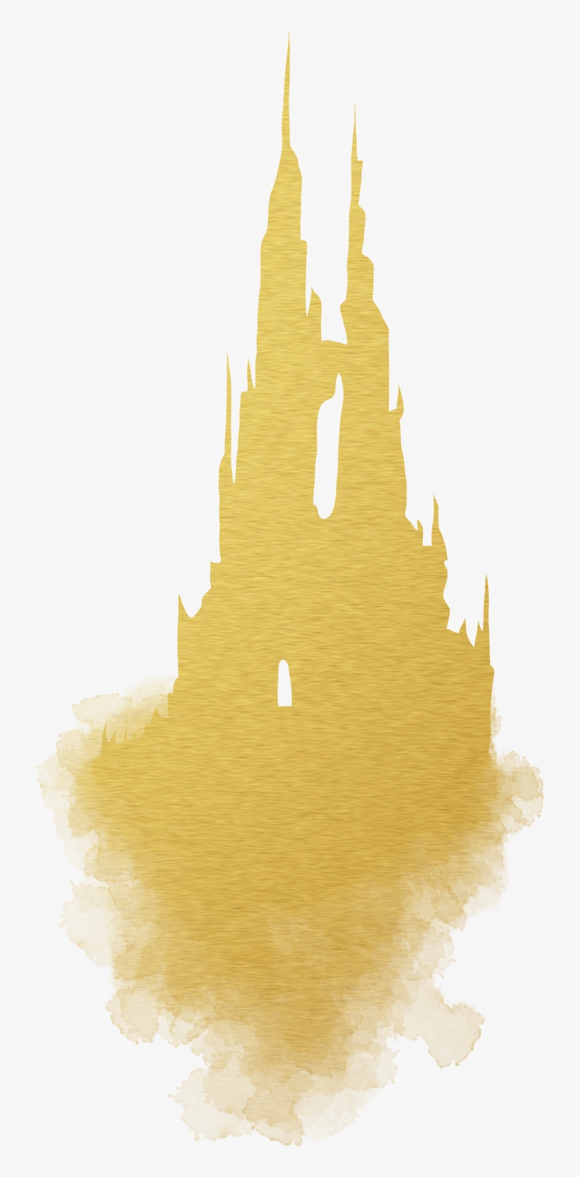 Castle Gold Foil - Png Gold Foil Transparent PNG - 877x1727 - Free ...