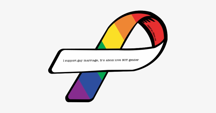 Rainbow Ribbon Gay Pride Transparent PNG - 455x350 - Free Download on ...