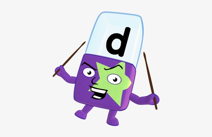 Letterland Annie Apple Clipart - Alphablocks D Transparent PNG ...