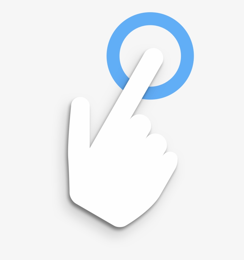 Shows A Pointer Clicking To Indicate That You Can Click - Sign ...