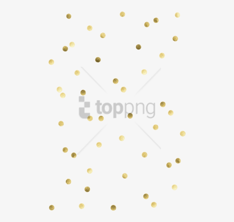 Gold Dot Confetti Background