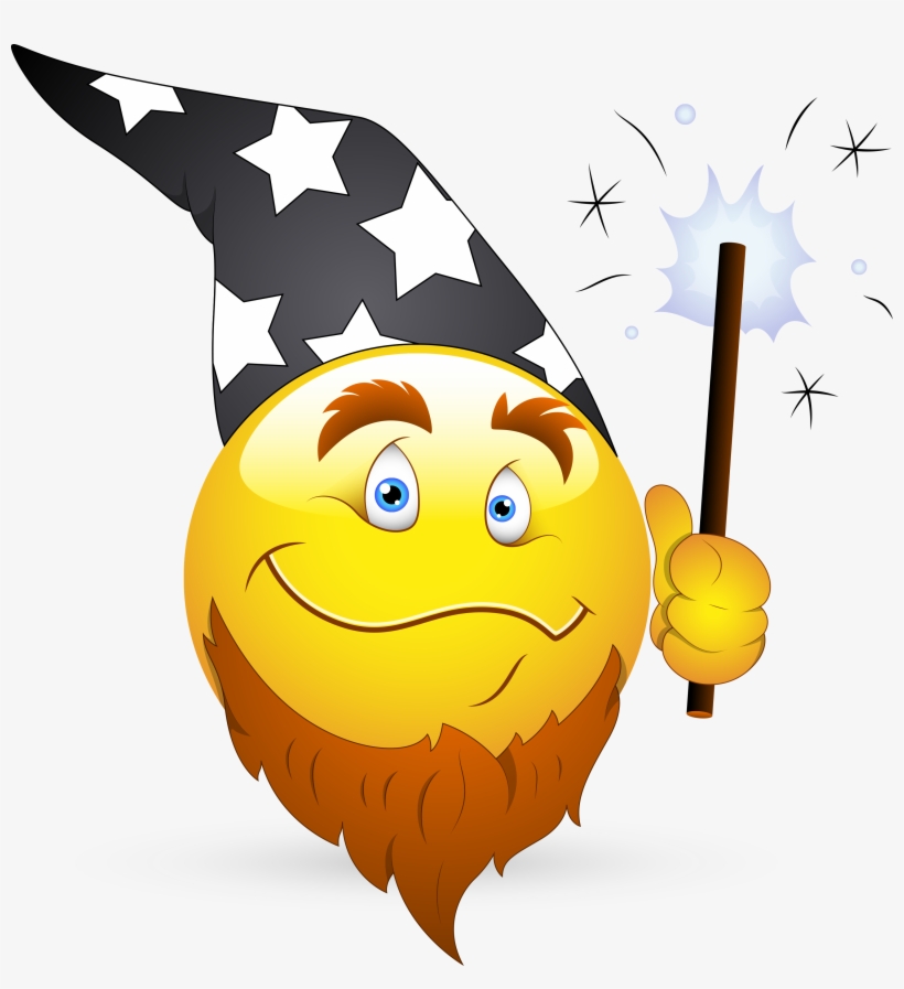 The Wp Guru - Wizard Magician Emoji Transparent PNG - 3000x3138 - Free ...