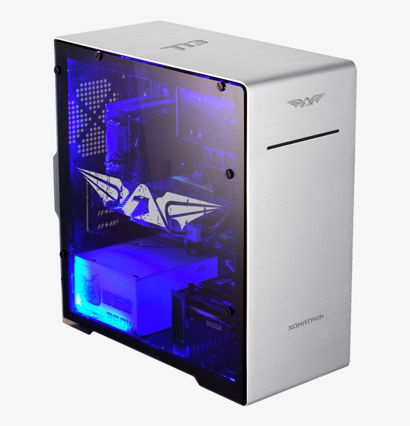 Transparent Cpu Casing Power Logic Armageddon Elvatron T11 White