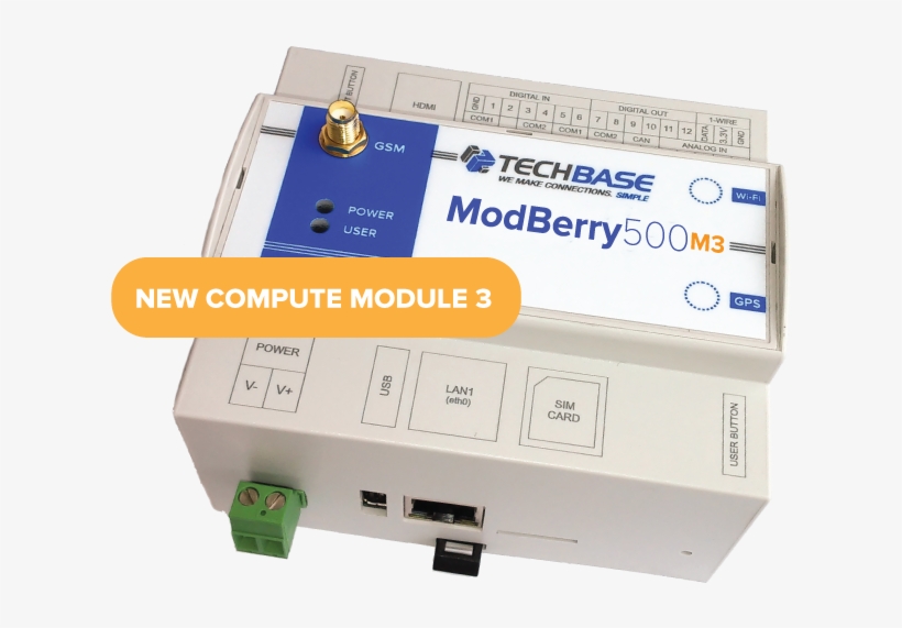 Industrial Raspberry Pi - Modberry 500 Transparent PNG - 650x530 - Free ...