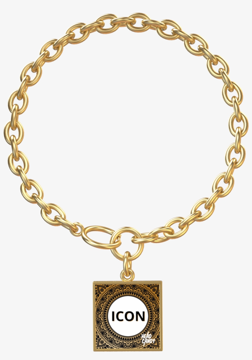 Icon Chain Link Bracelet - Gold Round Chain Png Transparent PNG ...