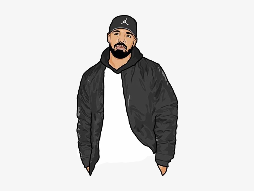 Drake Art Music - Drake Rapper Fan Art Transparent PNG - 564x681 - Free ...