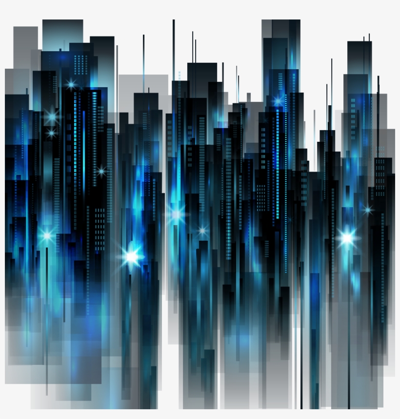 Blue Building Elements Star Effect Icon Clipart - Building Effect Png ...